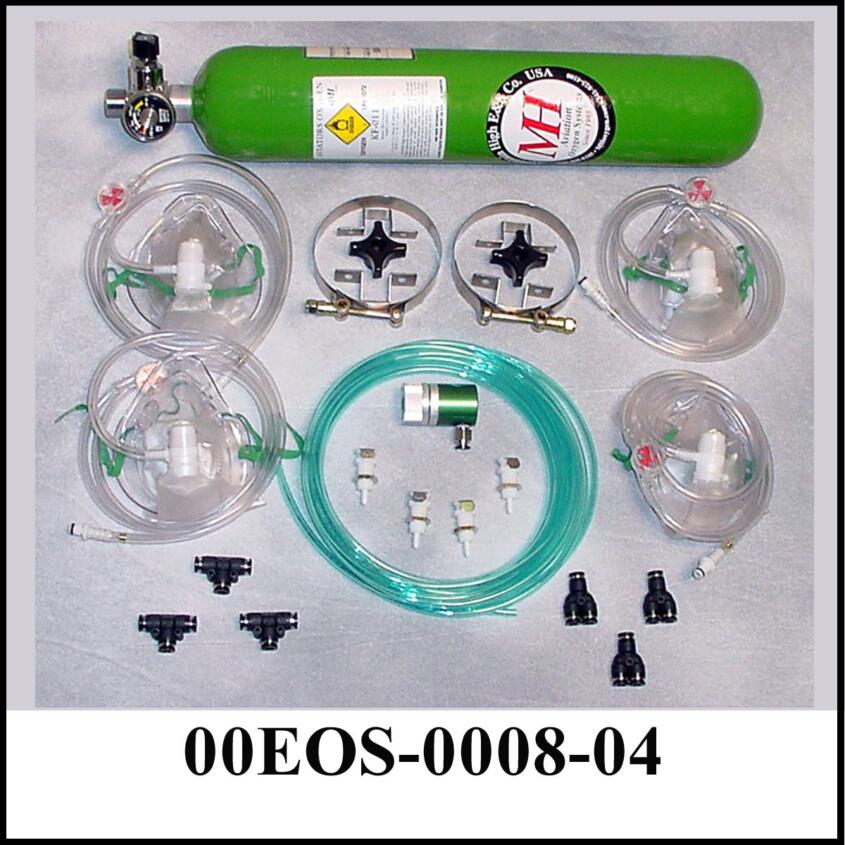 EOS-011 4-Place Emergency System w/Mounting Kit | MHOxygen