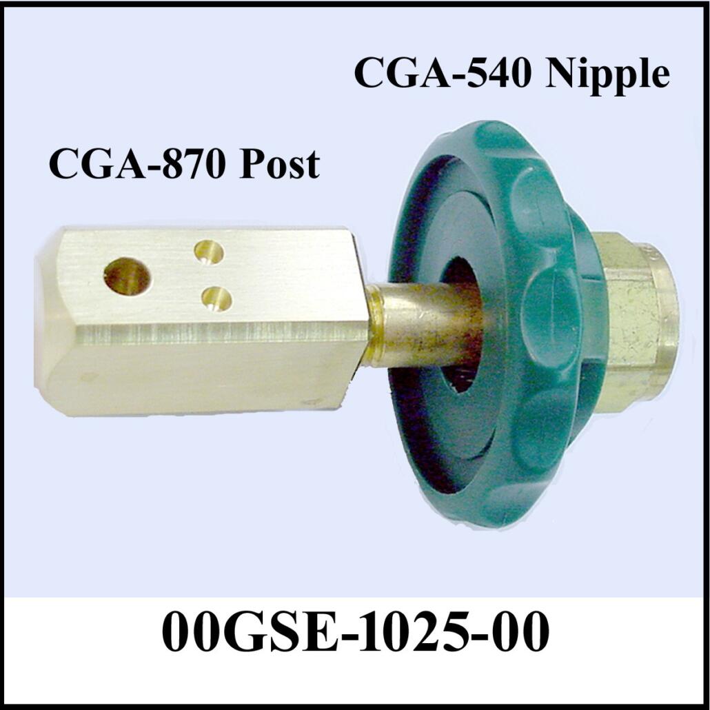 Transfill Adapter, CGA-870-P to CGA-540 | MHOxygen