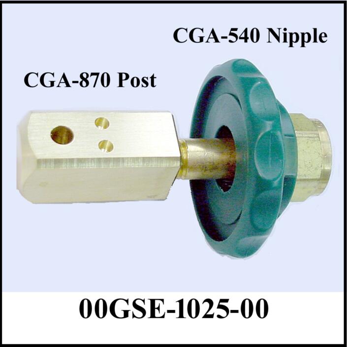Transfill Adapter, CGA-870-P to CGA-540 | MHOxygen