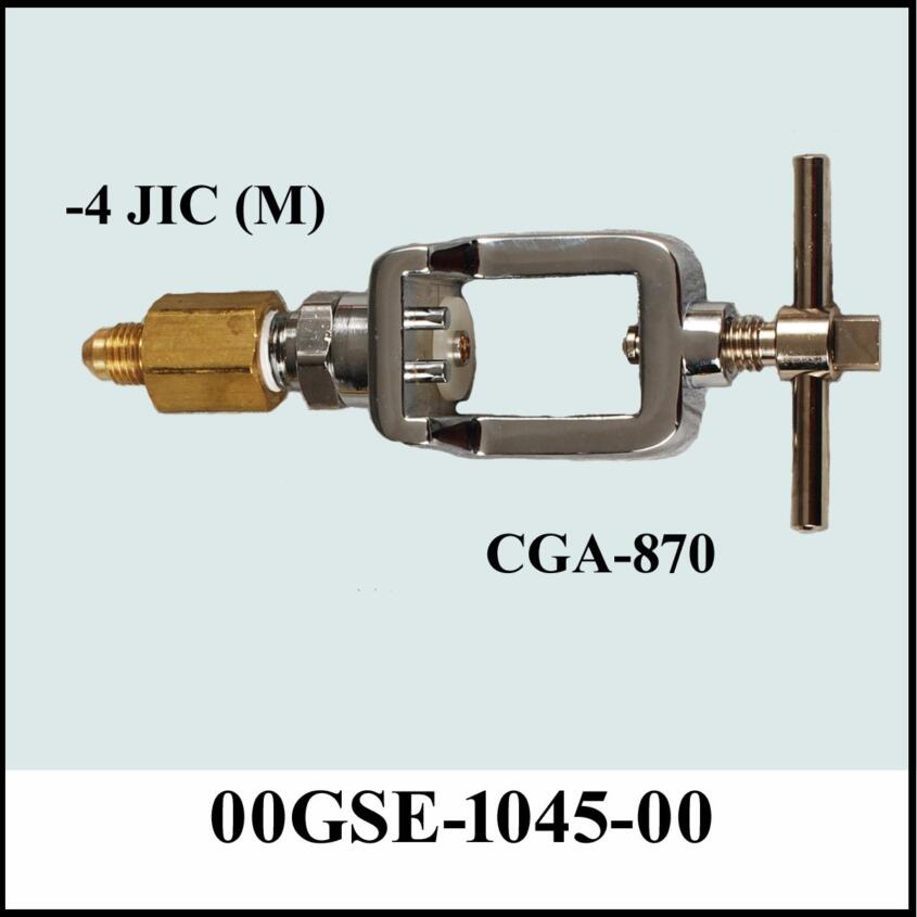 Transfill Adapter, -4 JIC (Male) to CGA-870 | MHOxygen