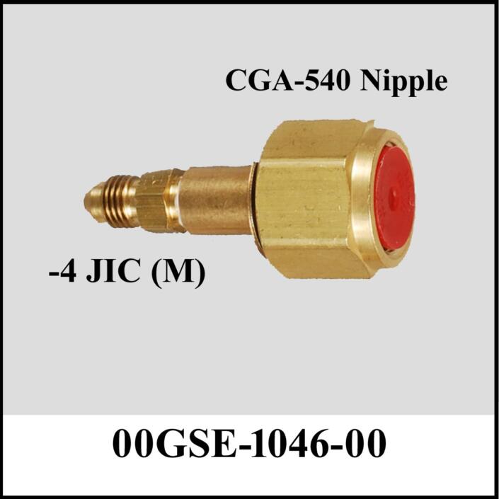 Transfill Adapter, -4 JIC (Male) to CGA-540 | MHOxygen