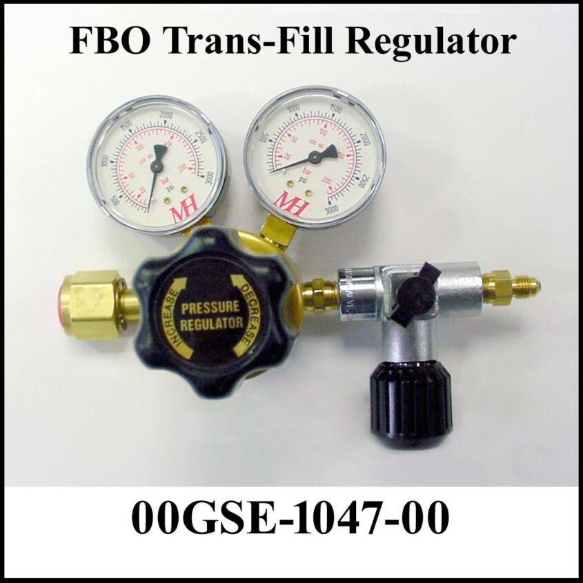Non-Venting (CGA-540) Transfill Regulator with Gauges and Valve | MHOxygen