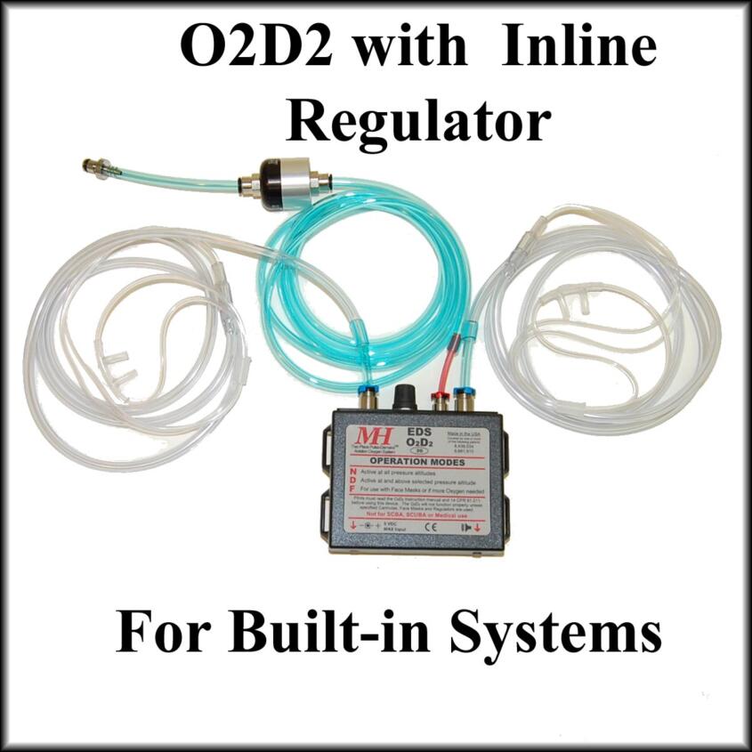 O2D2 Kit with In-line Reducing Regulator for OEM Built-In O2 | MHOxygen