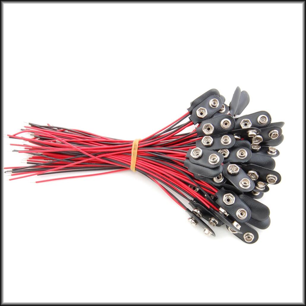 9V Battery Terminals, 25/pk. | MHOxygen