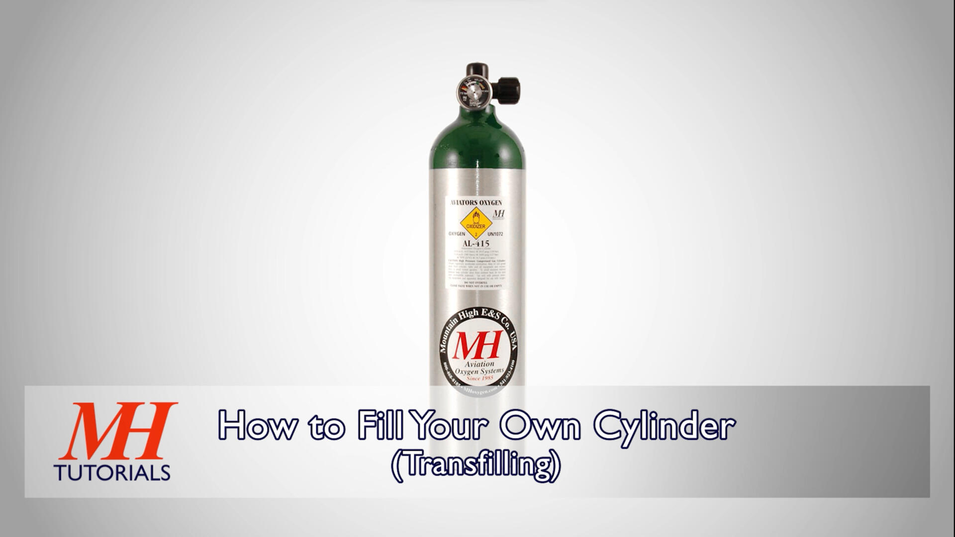 How to Fill Your Own Oxygen Cylinder (Transfilling) | MHOxygen